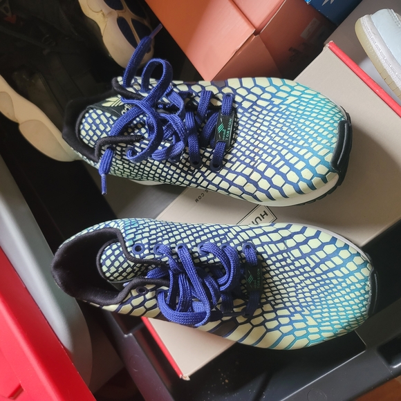 adidas | Shoes | Adidas Blue And Green Athletic Shoes With Gradient ...